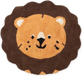 Oranžový/hnědý pratelný/ručně tkaný bavlněný dětský koberec 112x120 cm Snuggle Lea – Hanse Home