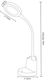VELAMP Stolní lampa 7W TL1602N s dotykovým spínačem