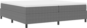 Rám platformy Světle šedá 200 x 200 cm Žebrovaná látka 3337427