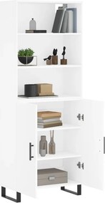 Skříň highboard bílá 69,5 x 34 x 180 cm kompozitní dřevo 3189277