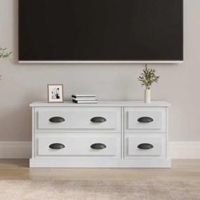 vidaXL TV skříňka 100 x 35,5 x 45 cm kompozitní dřevo [816454] Barva: bílá s vysokým leskem
