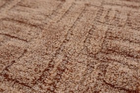 ITC, Metrážový koberec Dobro 65 tmavě béžový, na míru, šíře 3m,4m, béžová, filc, chodba / předsíň