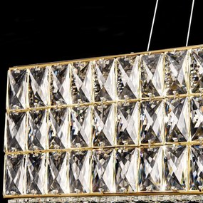Toolight Designové LED osvětlení Crystal + dálkové ovládání APP1566-CP Gold