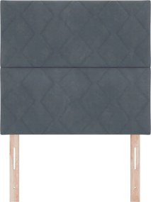 Čelo postele Tmavě šedá 100 cm samet 3337907