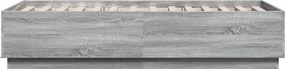 Rám postele s LED osvětlením šedý sonoma 90 x 190 cm kompozit 3209665