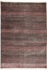 Ručne viazaný kusový koberec Diamond DC-MCN Black / rust, 180x275, červená, chodba / predsieň, Diamond Carpets India