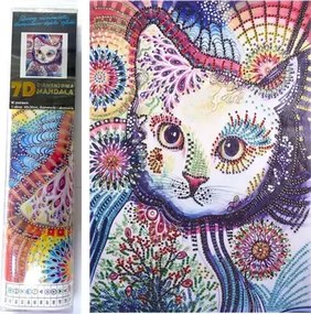 NORIMPEX Diamantové malování Kočičí pohled / 30x40 cm