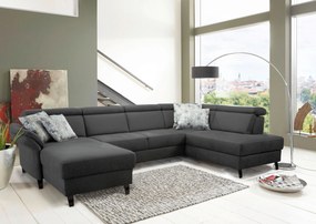 XXXLutz SEDACÍ SOUPRAVA, textil, šedá, černá Sit & More - Sedací soupravy - 000144005223