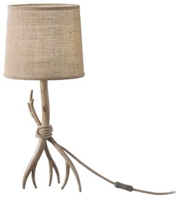 Mantra Sabina stolní lampa 1x20 W dřevo 6181