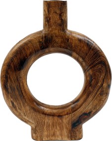 XXXLutz VÁZA, dřevo, 34 cm - Dřevěné vázy - 0051730486