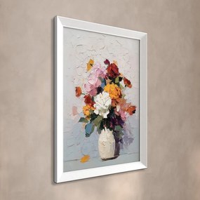 Tištěný obraz s rámem 56x75 cm White Vase – Styler