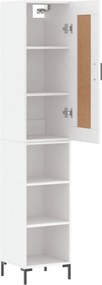 Skříň highboard bílá 34,5 x 34 x 180 cm kompozitní dřevo 3200321