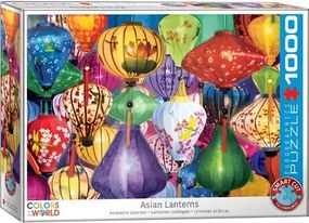EUROGRAPHICS Puzzle Asijské lucerny / 1000 dílků / 68 x 48 cm
