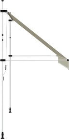 Ručně zatahovací markýza 350 cm krémová 143697