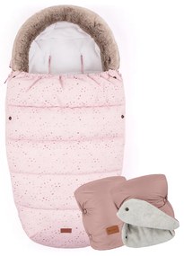 PETITE&MARS Fusak 4v1 Comfy Glossy Princess + rukávník Jasie Dusty Pink