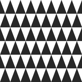 Vliesová tapeta s čenými a bílými trojúhelníky 128845, Little Bandits, Black & White, Esta