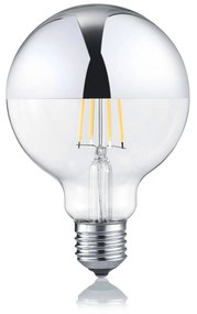 LED žárovka globe E27 7W 2 700K zrcadlená hlava