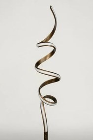 Stojací designová LED lampa Spira Bronse
