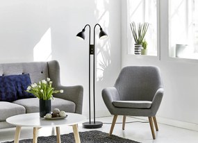 Nordlux Ray  , stojací lampa kov, sklo IP20 Varianta: chrom, opálové sklo