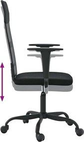 vidaXL Kancelářská židle výškově nastavitelná síťovina umělá kůže [353013] Barva: Bílá