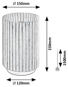 Rabalux 74212 - Stolní lampa RAVEN 1xE27/6W/230V