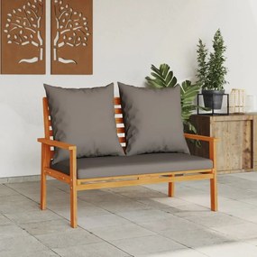 vidaXL Zahradní lavice 120 cm s poduškou masivní akáciové dřevo [366379]
