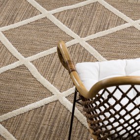 Dywany Łuszczów, Kusový koberec Spark 0708A beige/cream, 80x150, béžová, chodba / předsíň