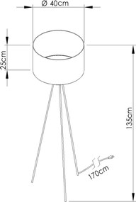 Sollux Lighting Stojací lampa NEVIA mramor