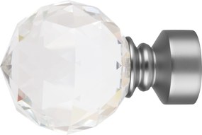 Dekodum Koncovky garnýží Belluna matný chrom 25 mm - 2 ks