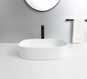 Erga Nancy, umyvadlo na desku 510x370x120 mm, bílá lesklá, ERG-V03-9611-WH