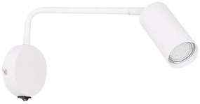 Candellux Nástěnná lampička TINA 1xGU10/15W/230V bílá CA0538