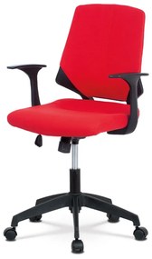 Autronic Junior houpací kancelářská židle, potah červená látka - KA-R204 RED