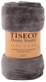 Šedá mikroplyšová deka Tiseco Home Studio, 220 x 240 cm