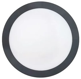 SOLIGHT LED přisazené svítidlo 18-22-26W | 2110lm |CCT 3000-4000-6500K | IP65, černé