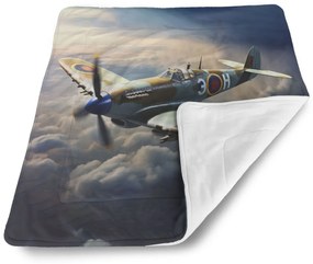 Sablio Deka pro miminko Stíhačka Spitfire - 90x120 cm