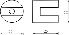 Nimco Samostatné úchyty poličky BORMO černá - BRC 11091BS-90