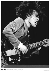 Plakát, Obraz - Angus Young - Reading Rock Festival, (59.4 x 84.1 cm)