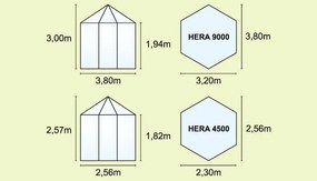 Zahradní pavilon HERA 4500 Lanitplast