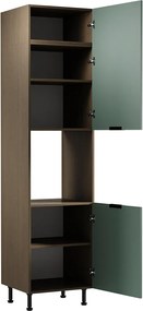 SORENTO bg | vysoká skříňka D60PWN na vestavnou troubu | 60 cm | PRAVÁ | baltic/zelená