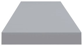 Petromila Plovoucí nástěnné police 4 ks šedé 90 x 23,5 x 3,8 cm MDF