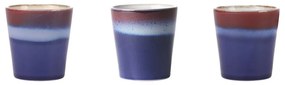 HK living Keramický hrnek 70's Mug Air 180 ml, modrá barva, keramika