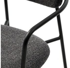 Designová jídelní židle Quirinus tmavě šedá