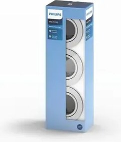 Philips Donegal 3x5,5W leskle chromová / Podhledové svítidlo / GU10 /