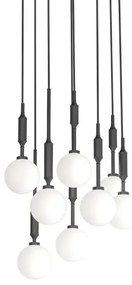 Designový lustr Ero 13 černá