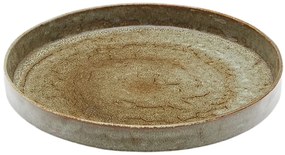 OnaDnes -20% Hnědý keramický talíř Kave Home Serni 22,5 cm