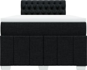 Box spring postel s matrací černá 120x190 cm textil 3287016
