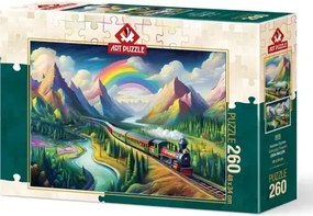 ART PUZZLE 5035 Puzzle Duhový vlak / 260 dílků / od 8 let