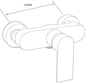 Mexen ROYO - sprchová baterie, bílá, 72240-20