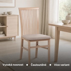 Stima Židle ANGELO 1 s čalouněným sedákem buk BOSS camel 4