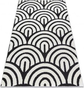 Dywany Łuszczów, AKCE: 120x170 cm Kusový koberec Mode 8629 cream/black, bílá, černobílá, kancelář